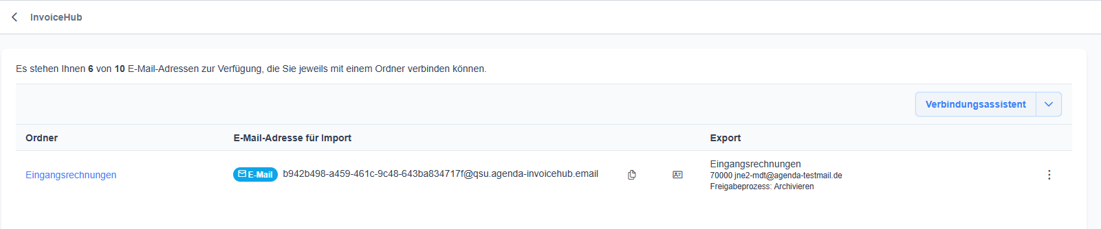 Schnelleinstieg InvoiceHub - Wie richte ich InvoiceHub und die Verbindung zum Zielsystem ein ...